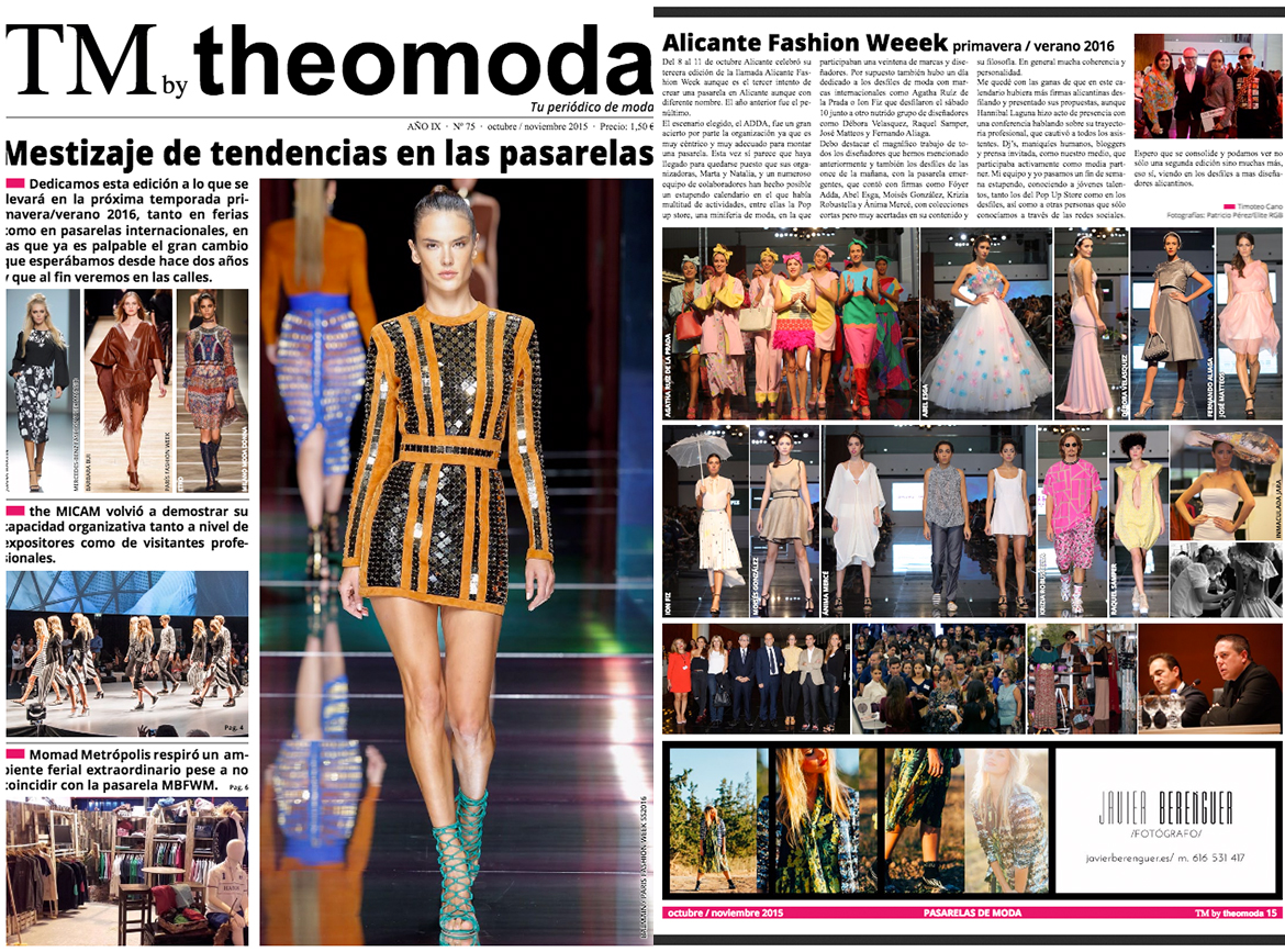 Colaboración Revista Moda TM theomoda Magazzine